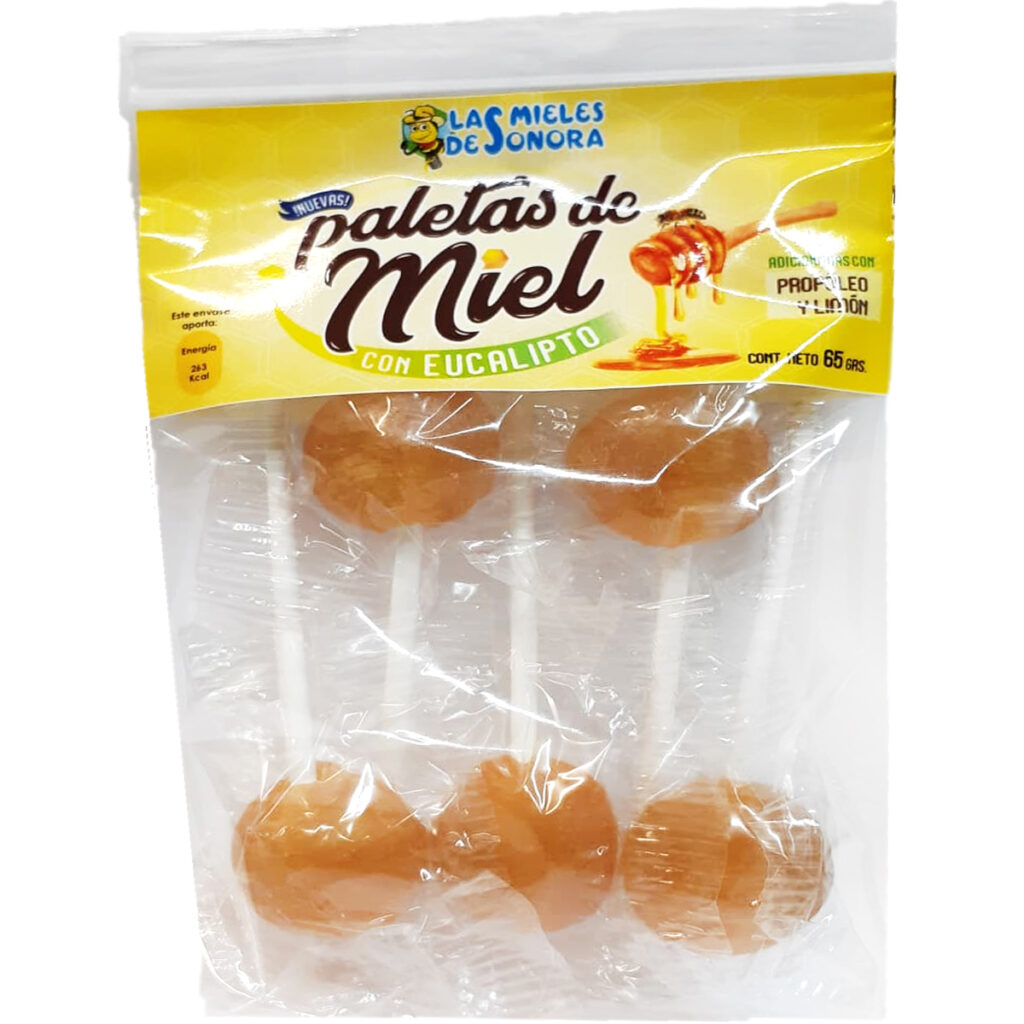 Paletas de miel con eucalipto Las Mieles de Sonora 60 g – Jung Real Food